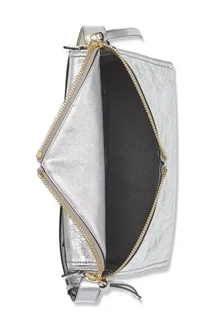 Mcm Diamant 3d Shoulder Bag - Silver