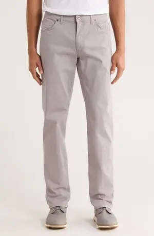 BRAX Cadiz Marathon Cotton-stretch Twill Pants - Silver