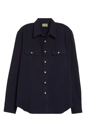 De Bonne Facture Artist Cotton & Hemp Button-up Shirt