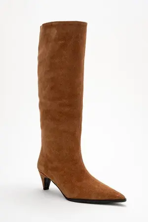 Women's Cognac Over-the-Knee Boots 