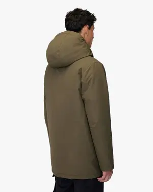 QUARTZ CO. Jules Hooded Down Winter Jacket - Sage