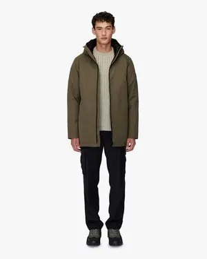 QUARTZ CO. Jules Hooded Down Winter Jacket - Sage