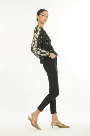 SECRET PON-PON Floral Print Emerson Blouse