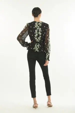SECRET PON-PON Floral Print Emerson Blouse