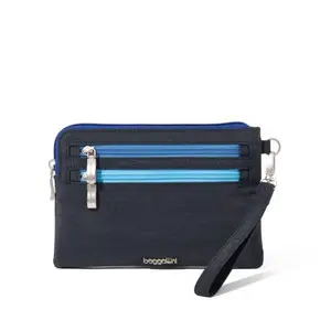 BAGGALLINI Rfid Currency Organizer Wristlet - French Navy