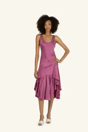 SECRET PON-PON Evelyn Maxi Dress - Plum