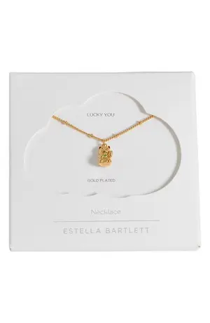 Estée Lauder Lucky Cat Pendant Necklace