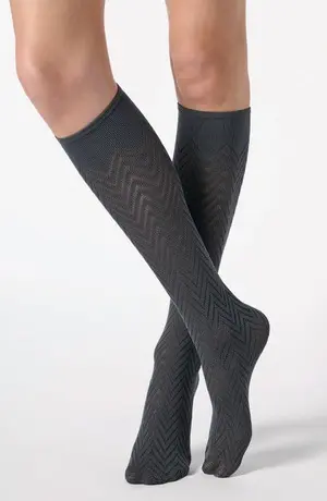 Oroblu Herringbone Knee High Socks