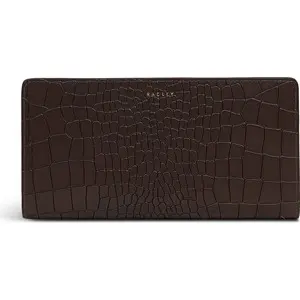 RADLEY Coin Streetfaux Croc Bifold Wallet - Dark Oak