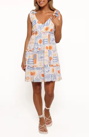 PETAL & PUP Melodie Bow Strap Mini Dress