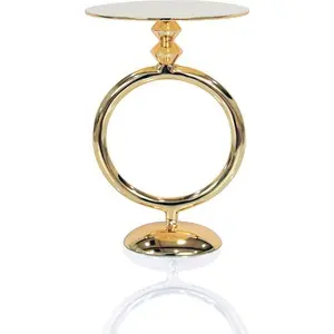 LUNARES O' Table - Gold W/oyster