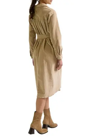 CACHE COEUR Maternity Corduroy Shirt Dress - Hazel