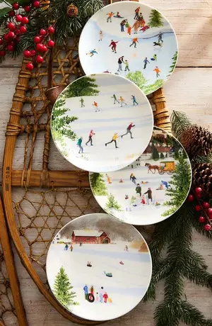 CASKATA X Felix Doolittle "winter Wonderland" Plates