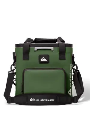 Quiksilver Coastal 20l Multi-layer Insulated Zipperless Box Cooler With Bottle Opener - Trekking Green