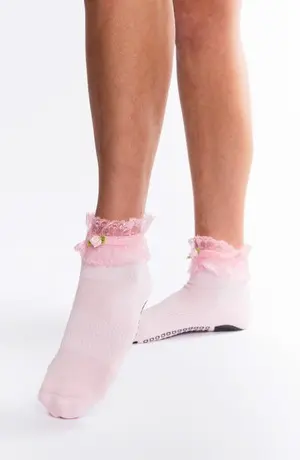 AREBESK Diana Ruffle 2-pack Grip Socks