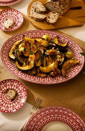 CASKATA Casablanca Crimson Plates Porcelainset 4