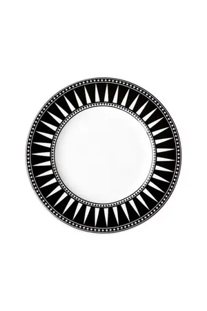 CASKATA Marrakech Rimmed Dinner Plate Porcelainset 4 - Black