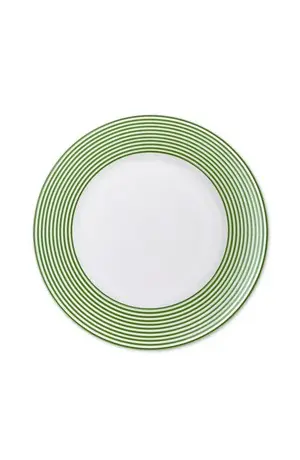 CASKATA Newport Verde Stripe Dinner Plateporcelainset 4 - Green
