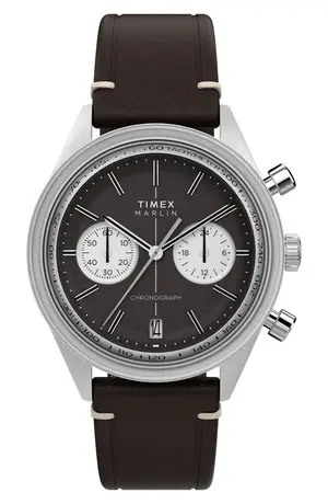 TIMEX® Marlin® Jet Chronograph Bracelet Watch - Brown