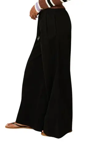 Solid & Striped The Flynn Stretch Cotton Wide Leg Pants