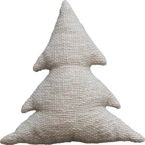 STORIED HOME Cotton Tree Shaped Pillow - Natural