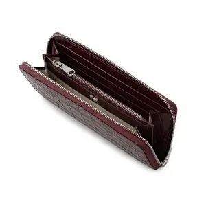 RADLEY Dukes Placefaux Croc Zip Around Wallet - Dark Cherry
