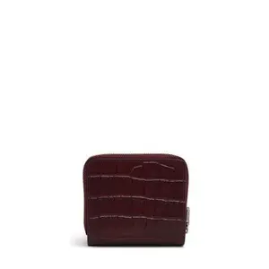 RADLEY Dukes Placefaux Croc Zip Around Wallet - Dark Cherry