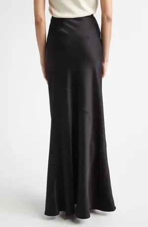 St. John Beverly Liquid Satin Skirt