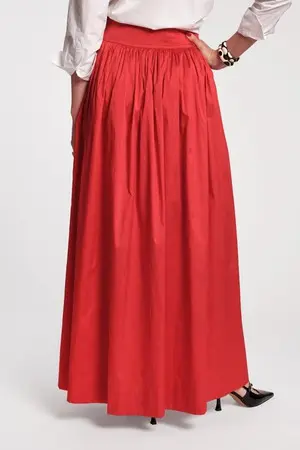 FRANCES VALENTINE Full-length Ball Skirt - Red