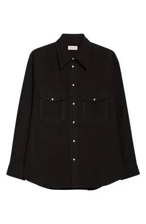 LEMAIRE Cotton Twill Western Snap-up Shirt