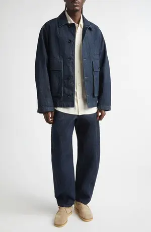LEMAIRE Boxy Denim Jacket - Denim Indigo