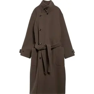 LEMAIRE Double Face Wool Wrap Coat - Thyme