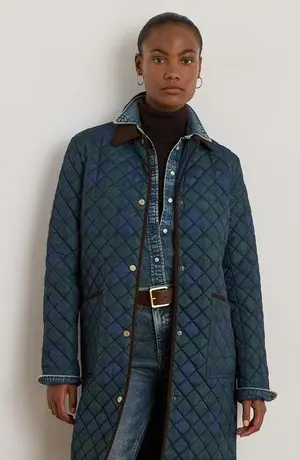 Ralph Lauren Tartan Quilted Coat