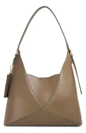 Dune London Dinidearest Leather Shoulder Bag - Khaki