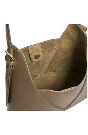 Dune London Dinidearest Leather Shoulder Bag - Khaki