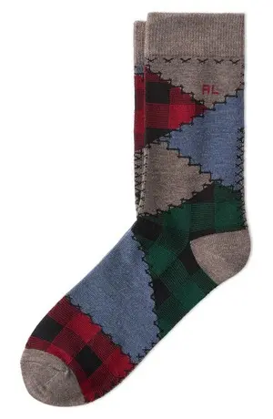 Polo Ralph Lauren Patchwork Crew Socks