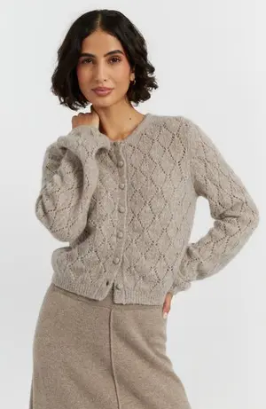 Chinti & Parker Wool Blend Diamond Cardigan
