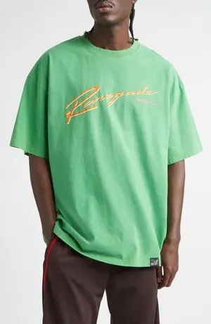 Martine Rose Oversize Graphic T-shirt - Green