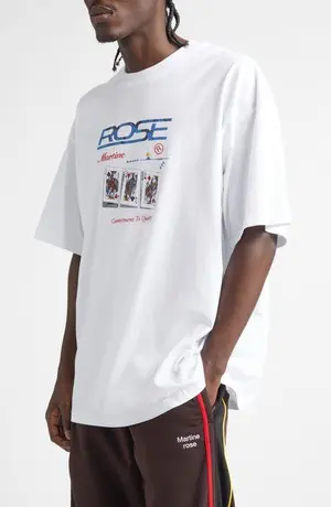 Martine Rose Oversize Short Sleeve Graphic T-shirt - White