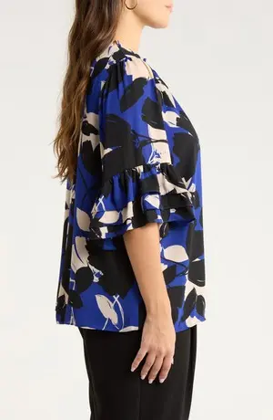 SUGARLIPS Anthem Print Ruffle Top