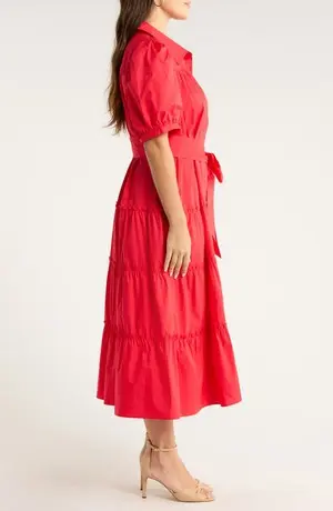 SUGARLIPS Short Sleeve Shirtdress