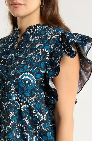 SUGARLIPS Etta Floral Sleeveless Top