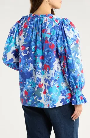 SUGARLIPS Floral Print Long Sleeve Shirt