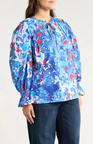 SUGARLIPS Floral Print Long Sleeve Shirt