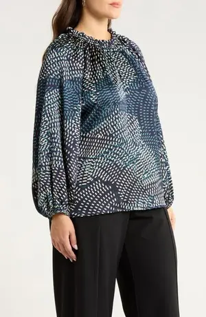 SUGARLIPS Kirby Geometric Print Shirt