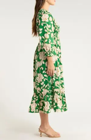 SUGARLIPS Lucena Smocked Maxi Dress