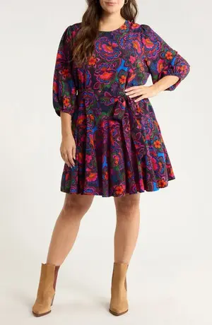 SUGARLIPS Floral Print Minidress