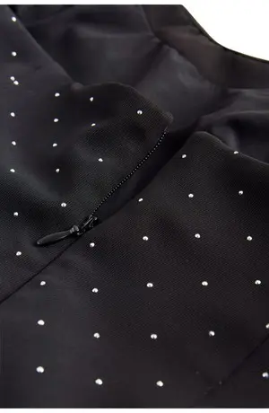 NEXT Hotfix Diamanté Strapless Midi Dress