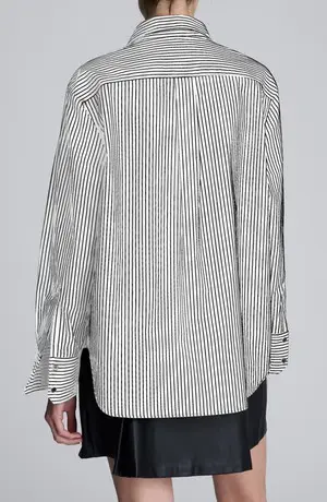KENNETH COLE Boyfriend Button-up Shirt