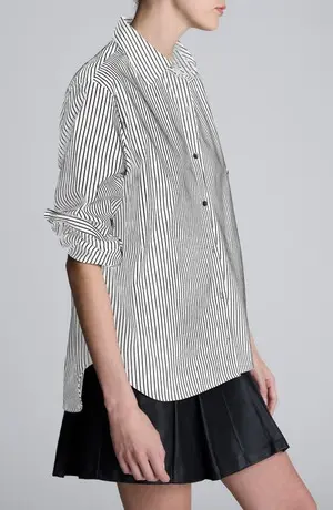 KENNETH COLE Boyfriend Button-up Shirt